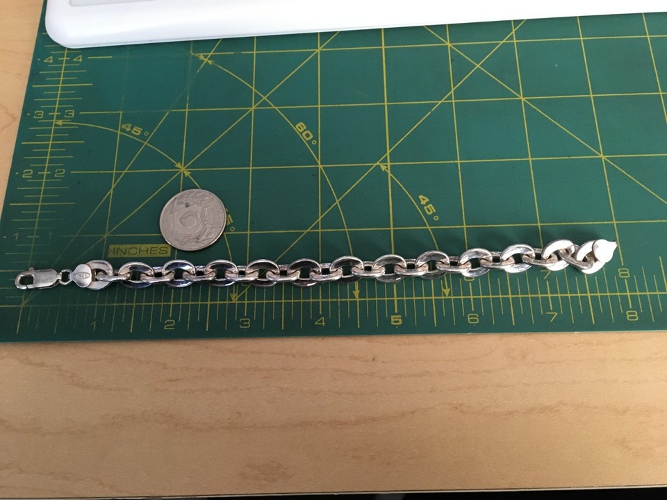 Vtg Bracelet MARKED ITALY 925 STERLING SILVER Chain Jewelry lot y | eBay