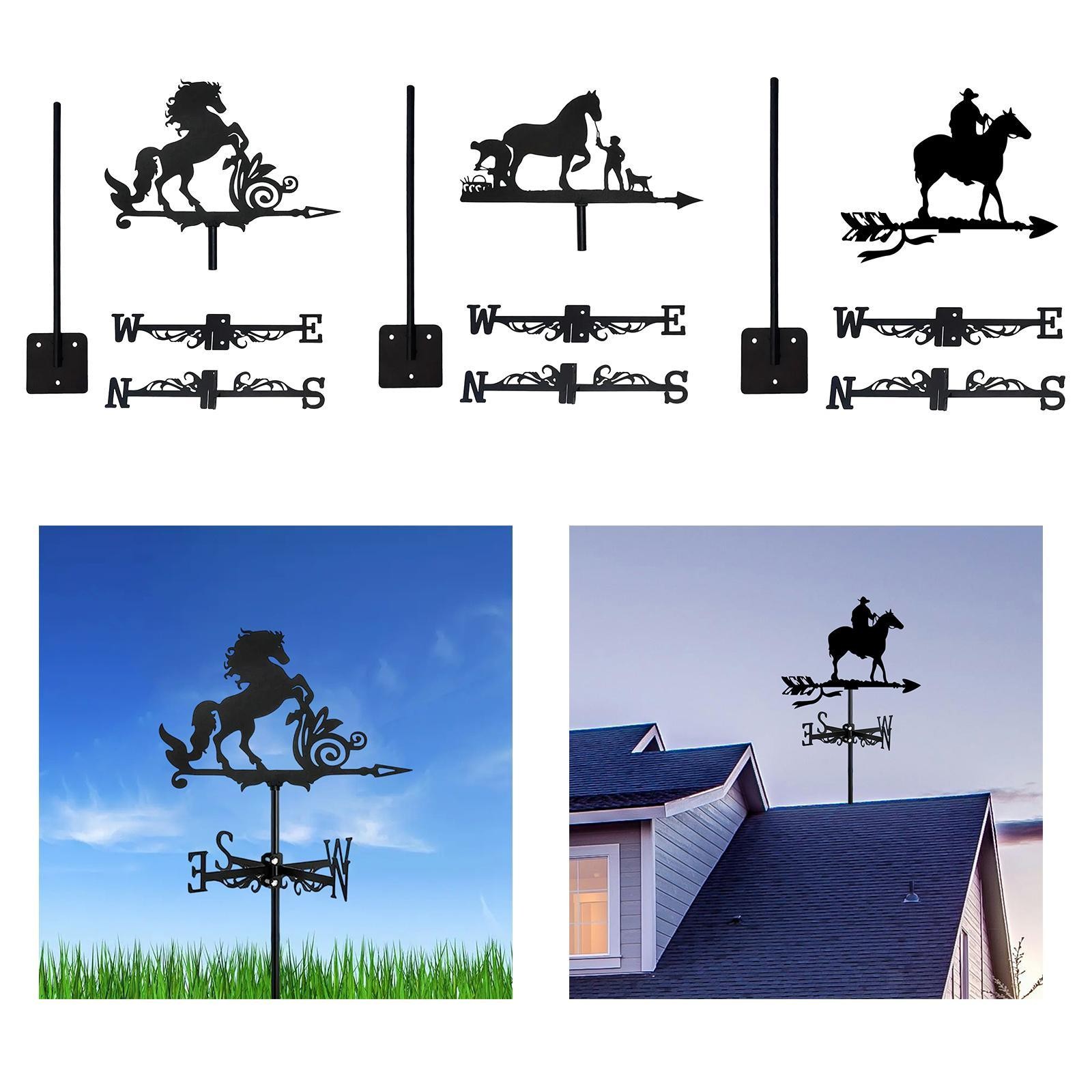 Horse-shaped weathervane, decorative weathervane with horse motif for ...