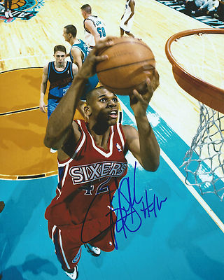 Jerry Stackhouse *PHILADELPHIA SIXERS* Signed 8x10 Photo J2 COA GFA | eBay