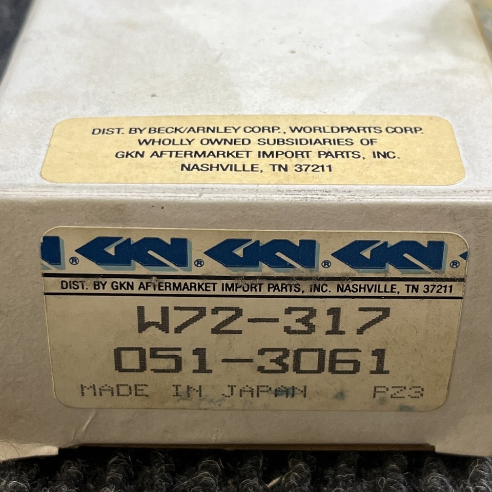 1967-1993 Toyota Rear Wheel Bearing GKN W72-317 Replaces 88506-BR For ...