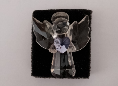 Crystal Guardian Angel Miniature Ornament - June Birthstone - Approx. 5 ...