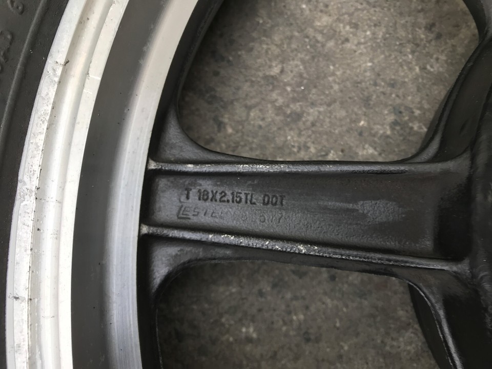 LESTER FRONT 19"X2.15 & REAR 18"X2.15 MAG WHEEL 1972-1975 Kawasaki Z1 ...