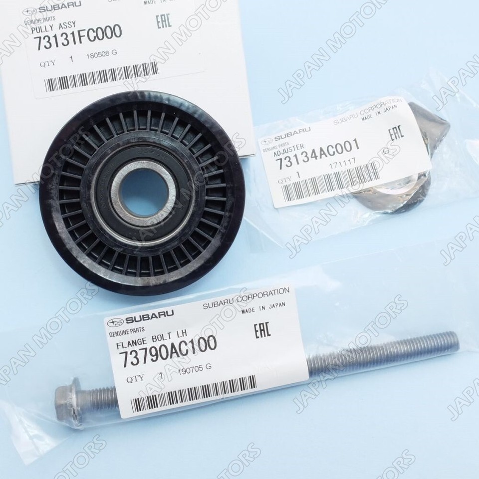 OEM Subaru A/C Pulley Adjuster & Bolt Kit Impreza Legacy Forester ...