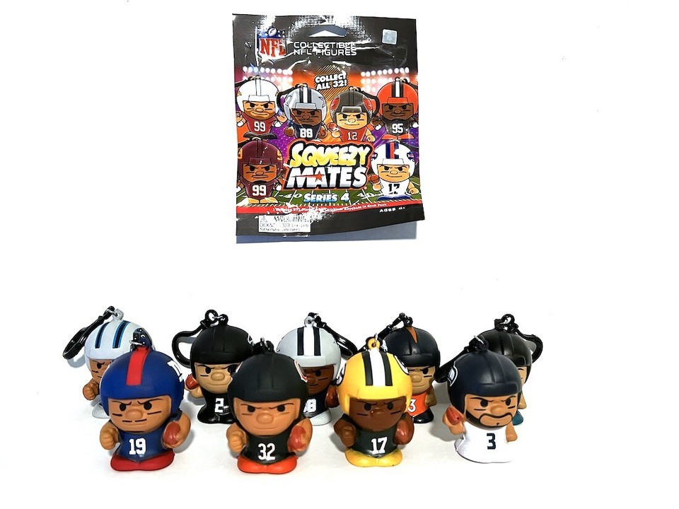 *NEW* 2021 NFL SQUEEZY MATES (YOU CHOOSE) 2.5" Squishy Keychain ...