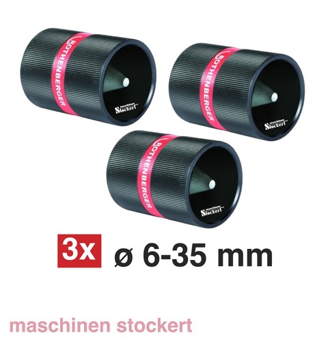 3 x Rothenberger Rohrentgrater 6-35 mm, Innen & Außenentgrater, ST,CU ...