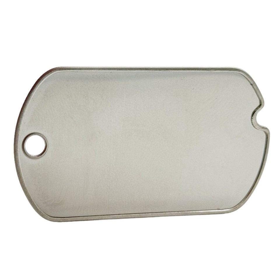 AUTHENTIC PRE-1965 US WW2 DOG TAGS, BLANK, Stainless Steel, Original ...