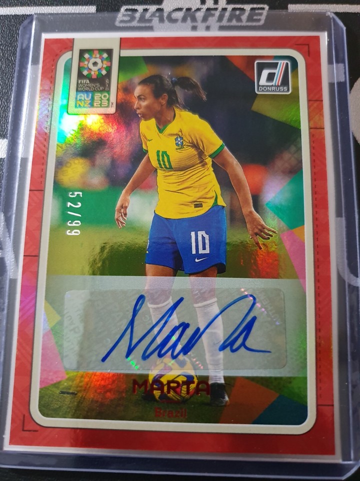 2023 Panini Donruss Womens World Cup WM 2023 Marta Autograph RED ...