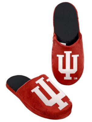 Indiana Hoosiers Size Large Men's Big Logo Slippers [NEW] Slide Shoes ...
