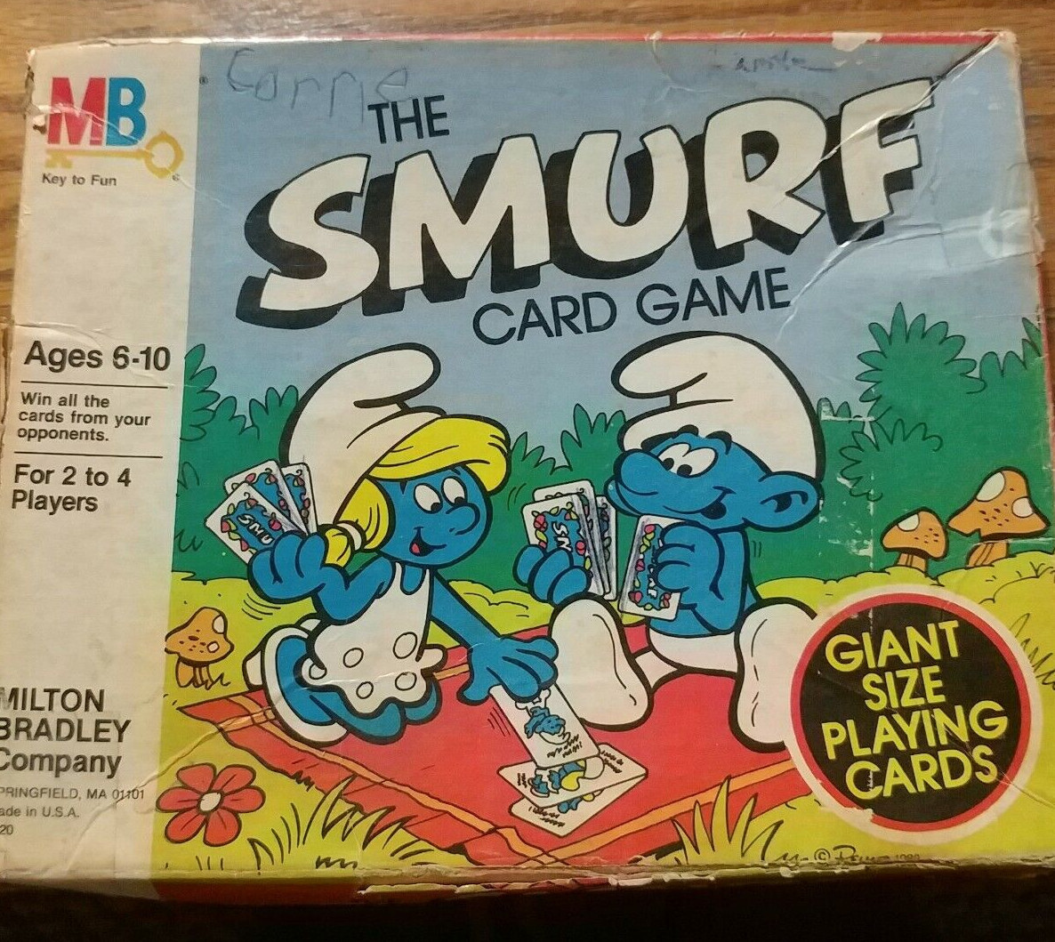 1982 The Smurf Card Game-Milton Bradley-box and 39 Cards-no ...