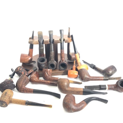 Lot of 18 Vintage Briar Wood Estate Tobacco Pipes Edwards Berstram ...