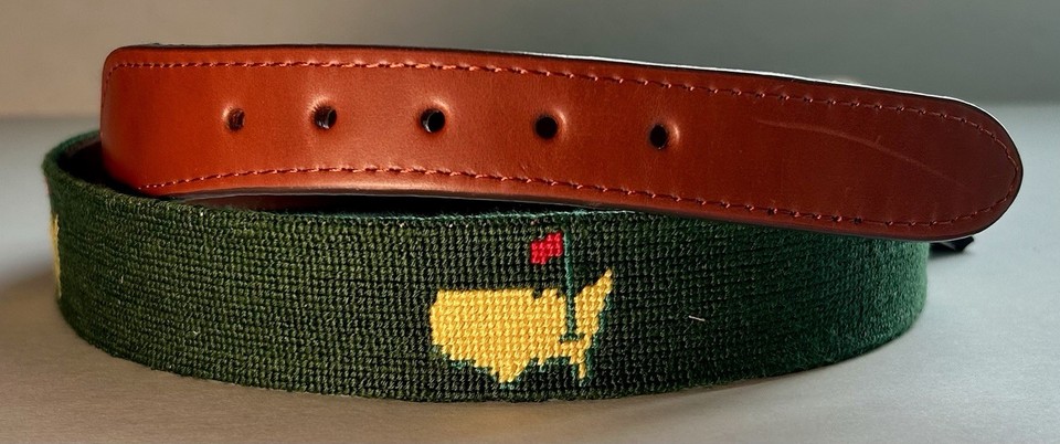 2026 Masters Tournament Green Logo Golf Belt Smathers Branson Needle ...