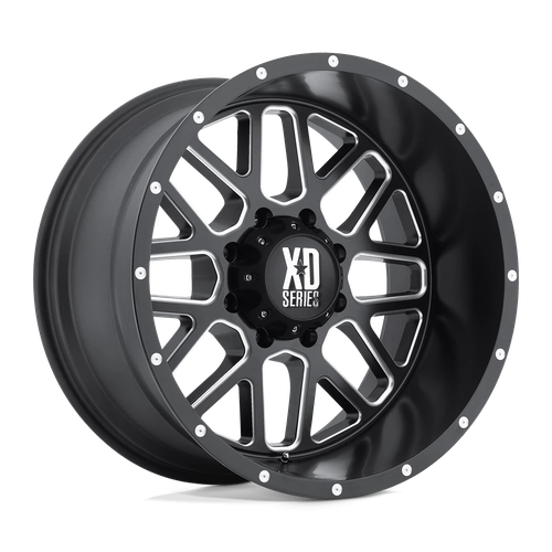 20x9 XD XD820 Grenade Satin Black Milled Wheel 5x5.5 (18mm ...