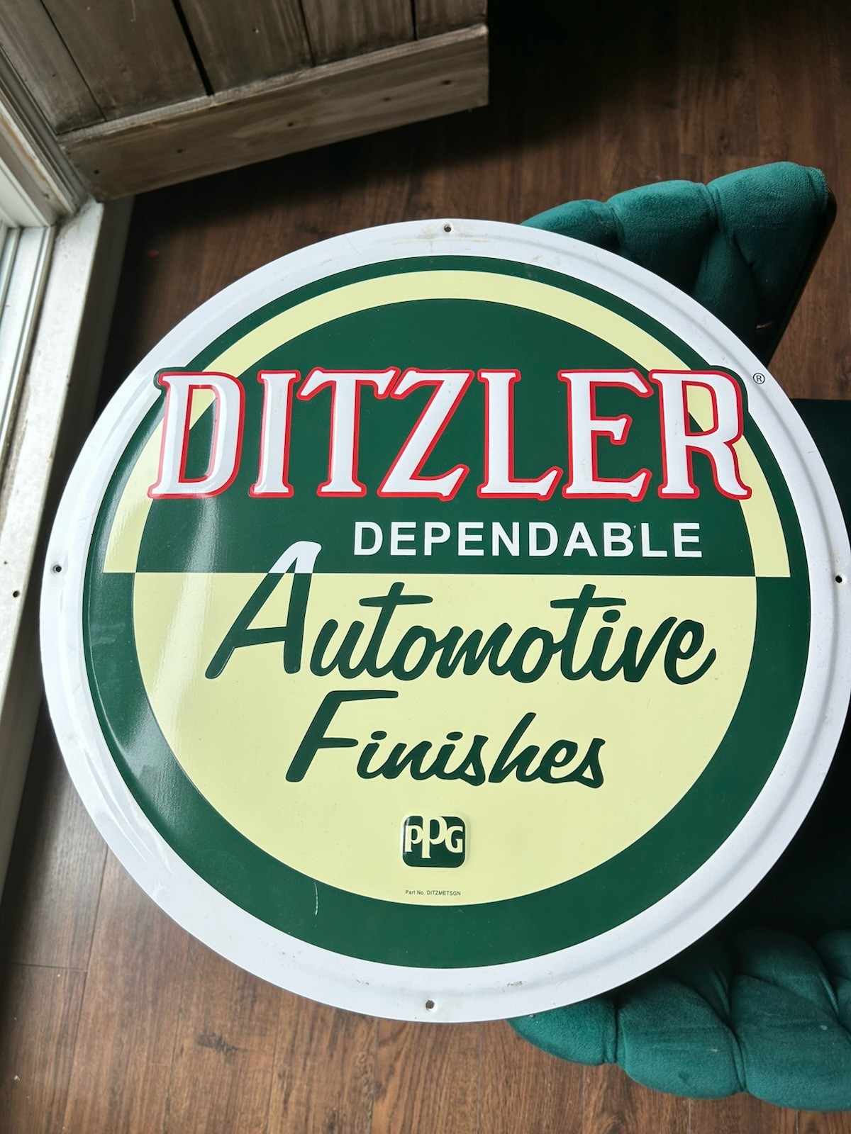 Ditzler Automotive Finishes Metal Antique Sign 18x18 | eBay