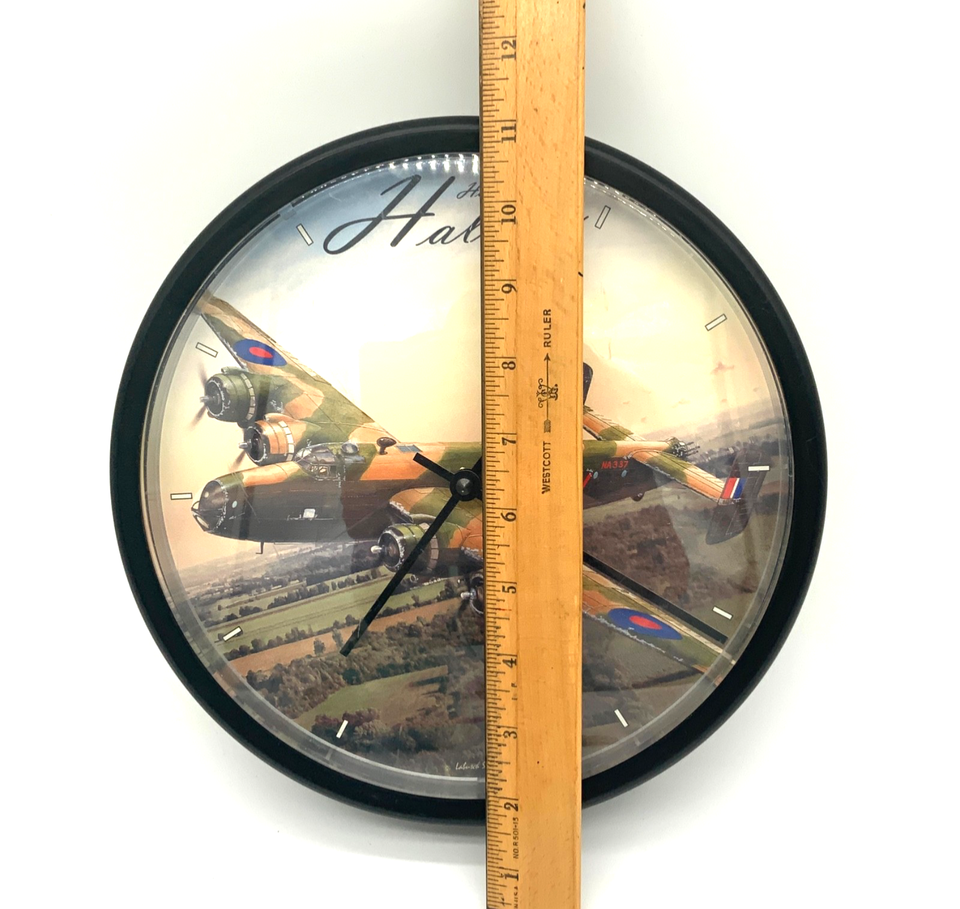 Halifax Wall Clock Handley Page Labusch Skywear with Aircraft and ...