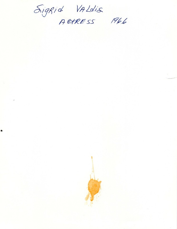 SIGRID VALDIS Actress HOGAN'S HEROES Original Vintage 7x9 Press News ...