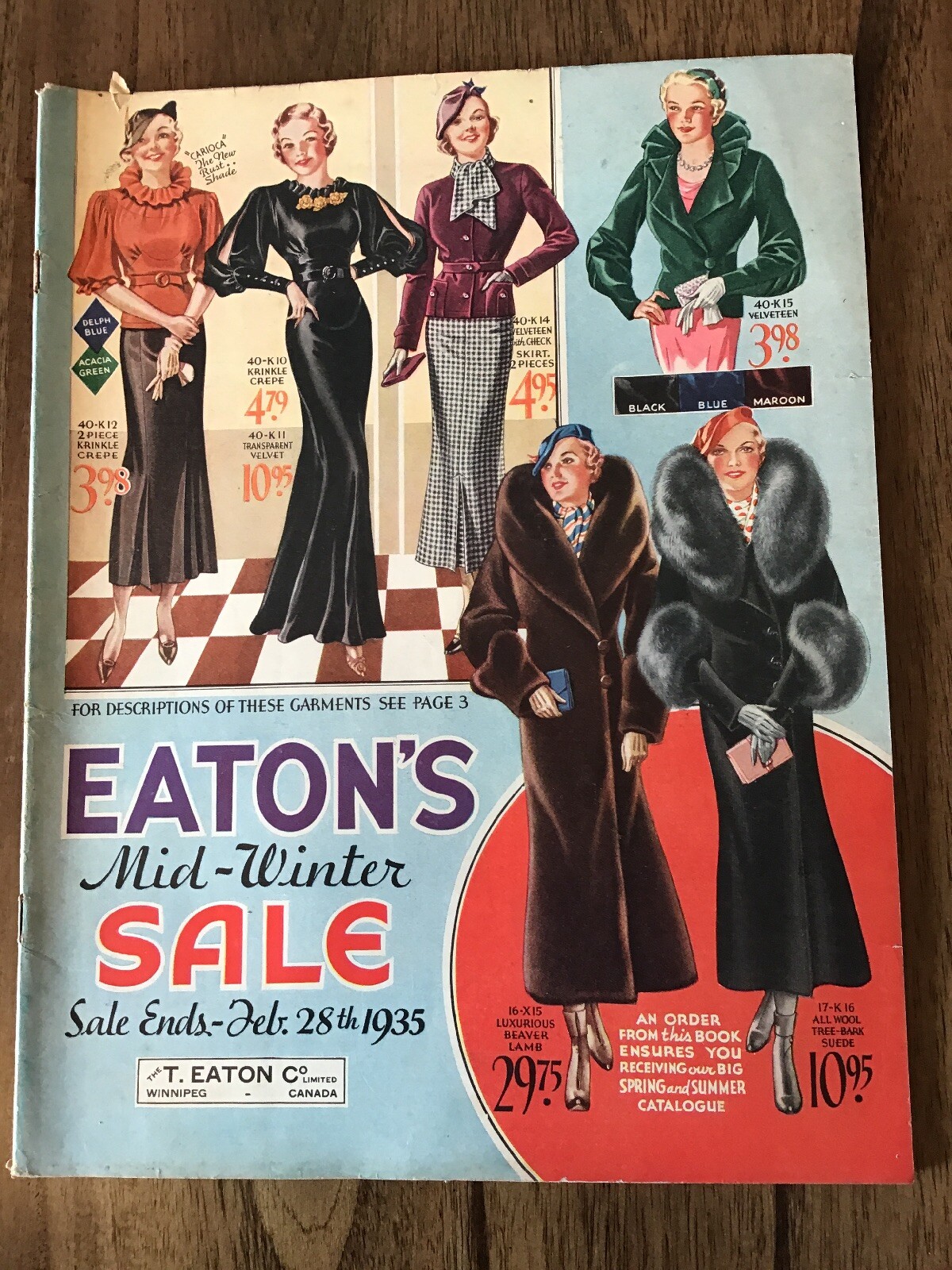 Lot Of 2 - 1934 To 1935 Eaton’s Catalogues | eBay