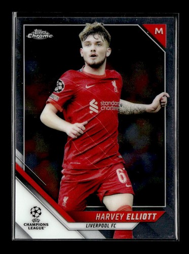 2021-22 Topps Chrome UEFA Harvey Elliott Liverpool | eBay