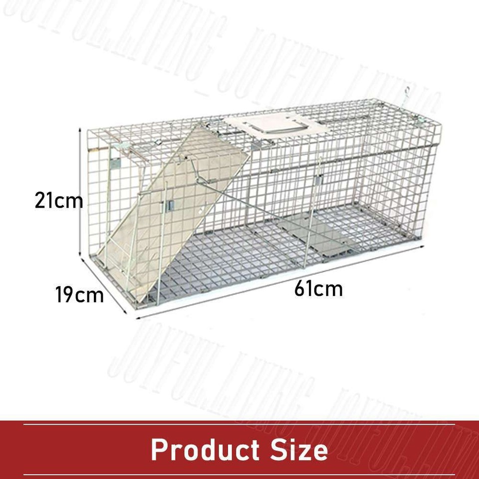 Humane Trap Feral Animal Cage Trap Possum Cat Rabbit Dog Hare Fox Live ...
