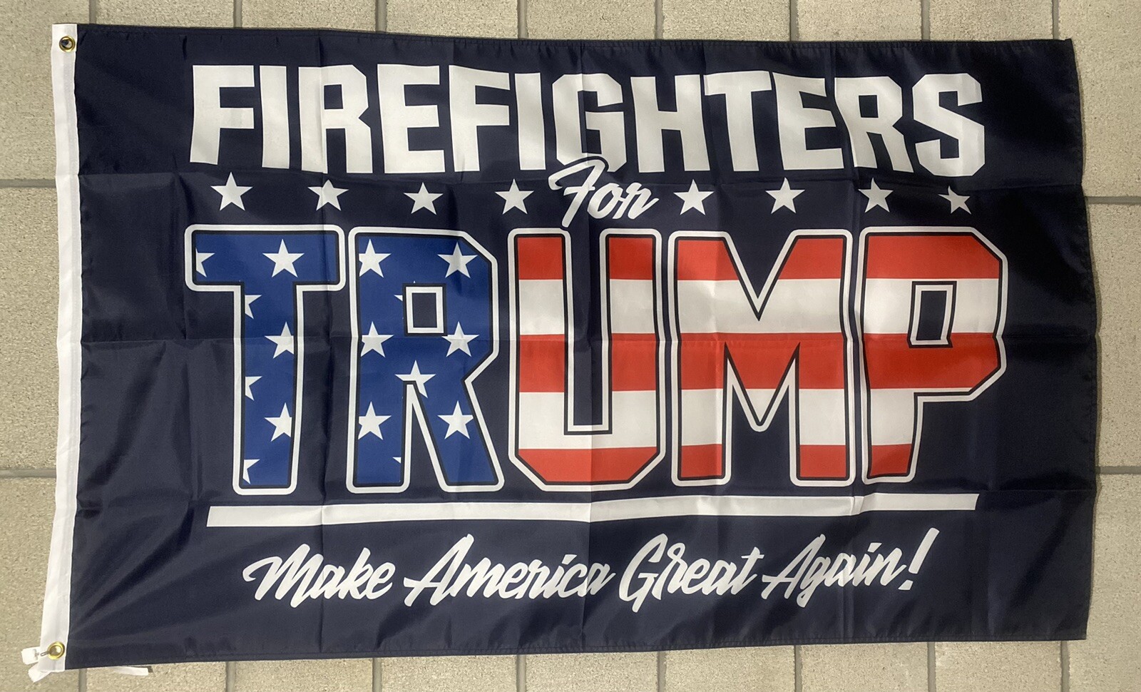 Firefighters For Donald Trump Flag FREE USA SHIP MAGA Save America Sign ...