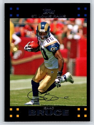 2007 Topps #186 Isaac Bruce St. Louis Rams Football Card | eBay