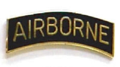 MILITARY HAT LAPEL PIN - AIRBORNE TAB PIN - NEW | eBay