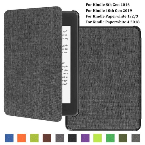 Leather Protective Shell Smart Case For Kindle 8/10th Gen Paperwhite 1 ...