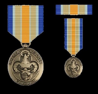 INHERENT RESOLVE CAMPAIGN MEDAL PIN UP US ARMY MARINES NAVY AIR FORCE ...