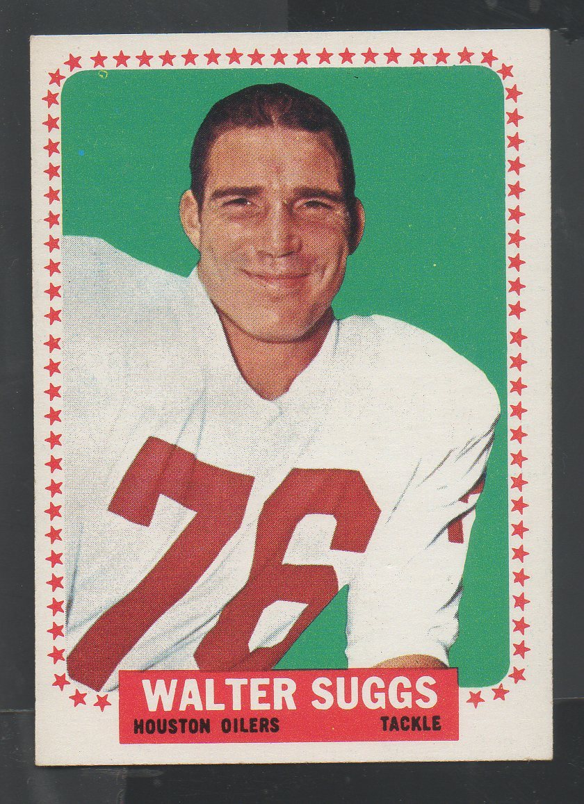 1964 Topps Football Card #84 Walter Suggs-Houston Oilers Near Mint Card ...