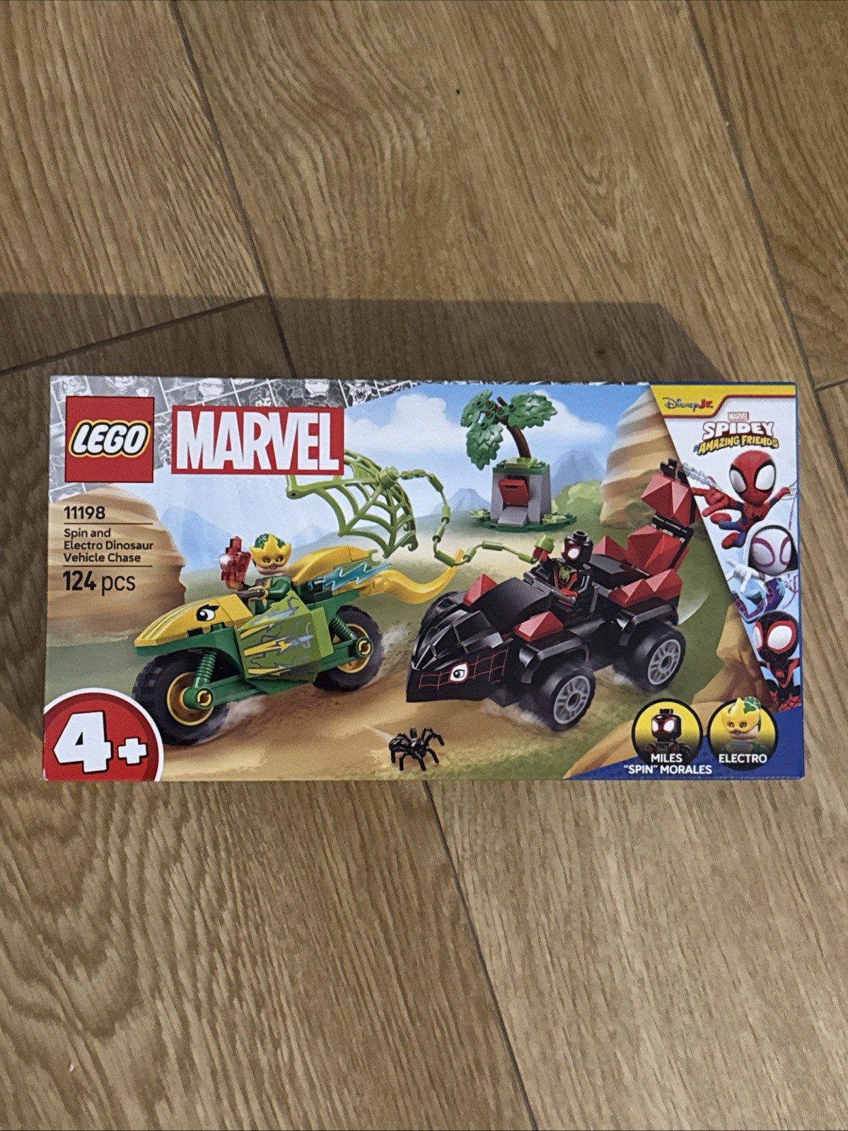 LEGO Spider-Man: Spin and Electro Dinosaur Vehicle Chase (11198 ...