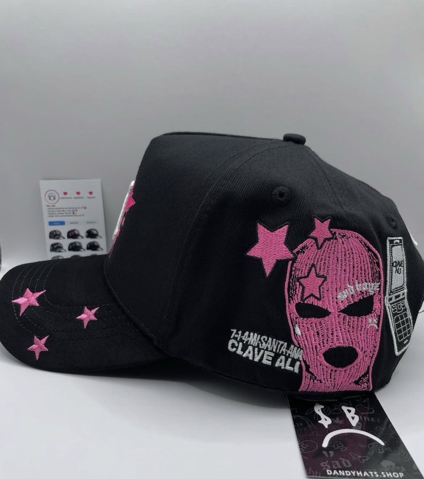 Dandy Hats x Sad Boyz Junior H clave Ali colab black and pink | eBay