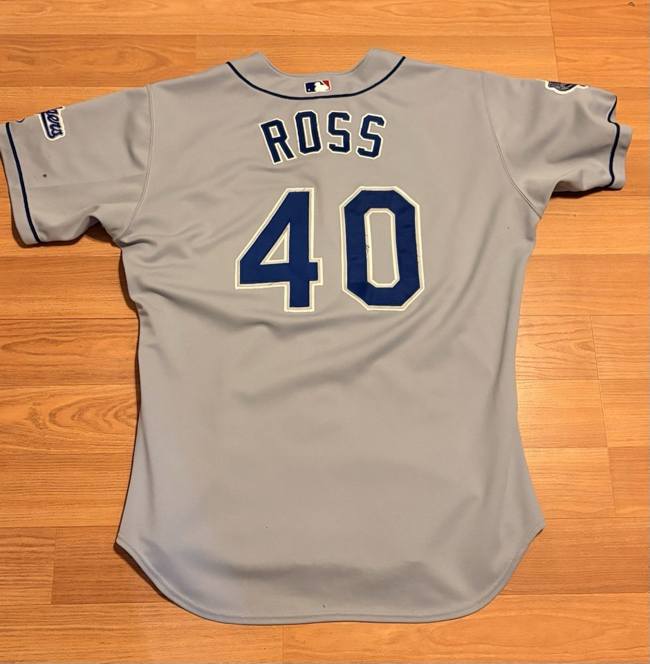 2002 David Ross - Rookie LA Dodgers Game Used Jersey (Cubs WS) Please ...