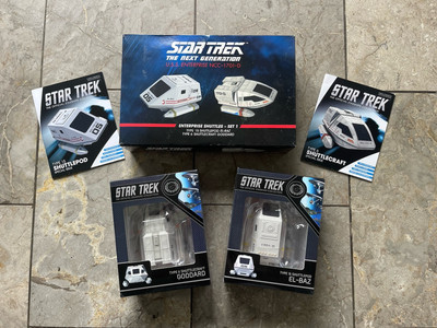 Star Trek TNG Enterprise XL Shuttle - Set 1, , Eaglemoss | eBay