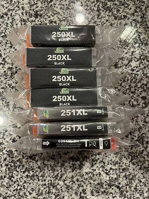Jarbo 250XL 251XL Ink Cartridges Black New High Yield | eBay