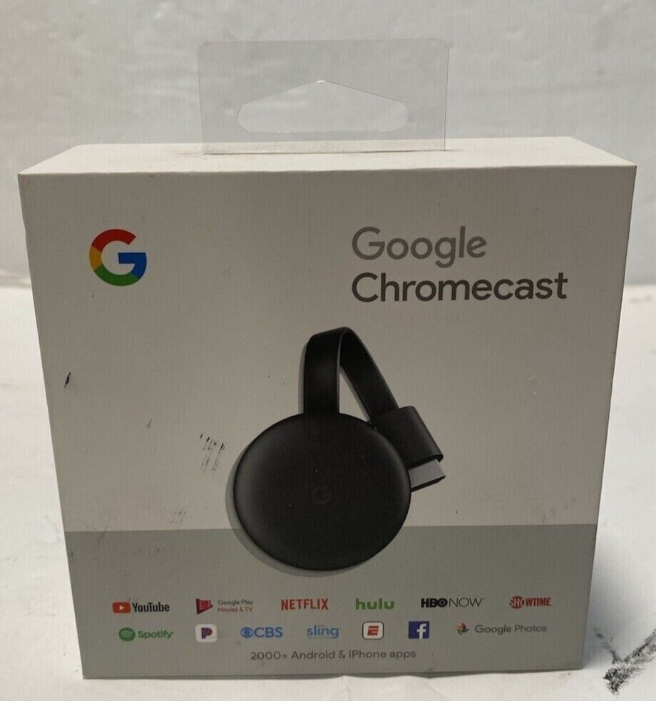 Google Chromecast (3rd Generation) - Black