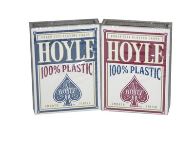 Hoyle RED & Blue Poker Sized 100% Plastic Playing Cards, 2 Deck Set | eBay