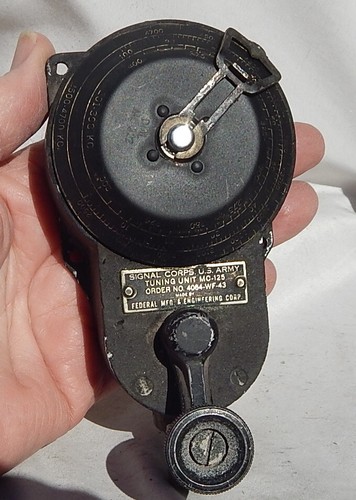 WW2 Signal Corps U.S. Army Radio Tuning Unit MC-125 Dated 1943 | eBay