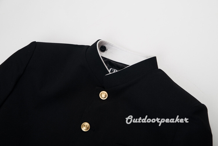 Mens Single Breasted Blazer School Uniform Gakuran Buttons Slim Fit ...