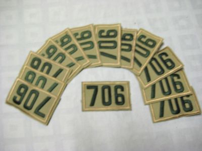 BSA Troop Unit Lot 12 Numerals Emblems # 706 Tan Green Pack New Style ...