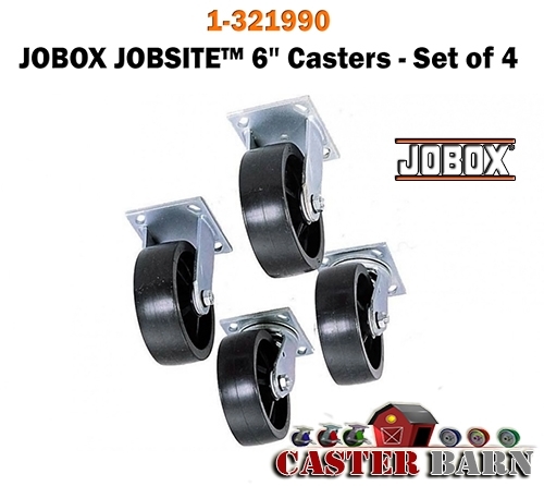 Heavy Duty Casters 4 EA Set 6 Caster Setfor Jobox Jobsite for sale ...