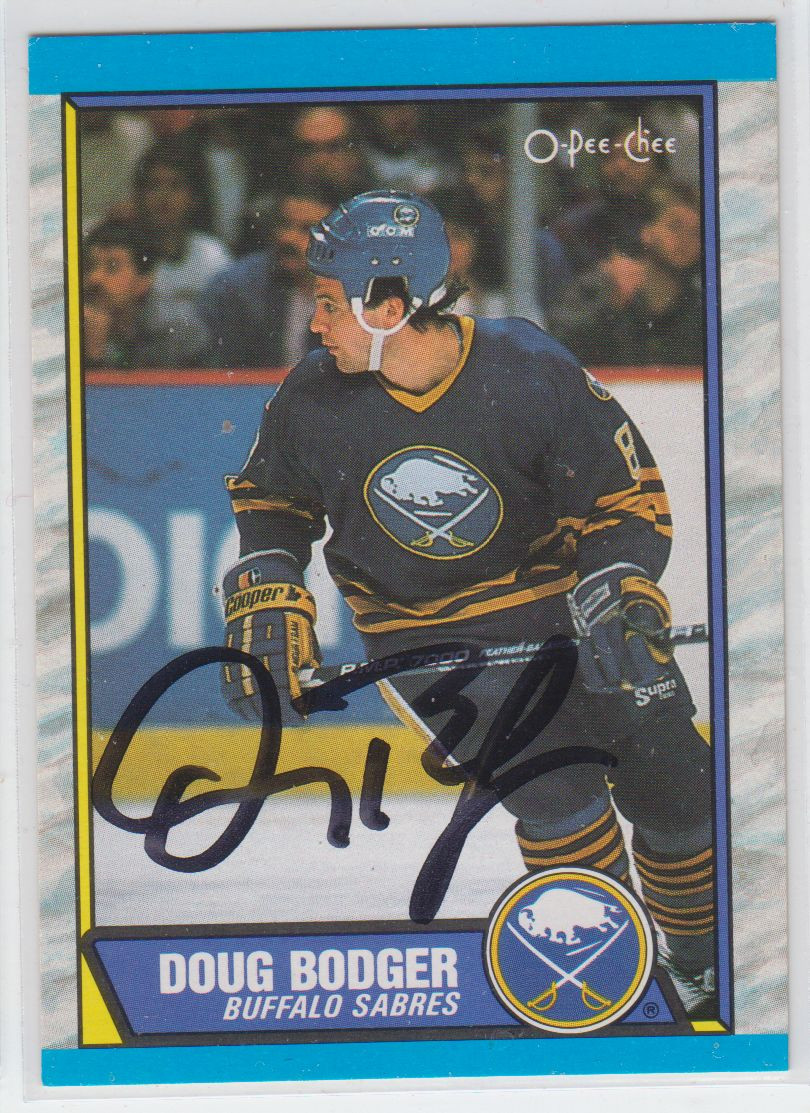 Autographed 89/90 OPC Doug Bodger - Sabres | eBay