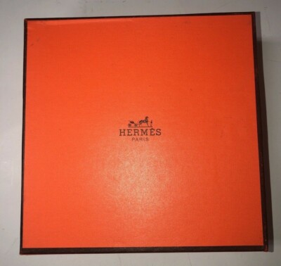 Hermes Orange Empty Box 100% Authentic 7 3/4” x 7 3/4” x 2 3/8” | eBay