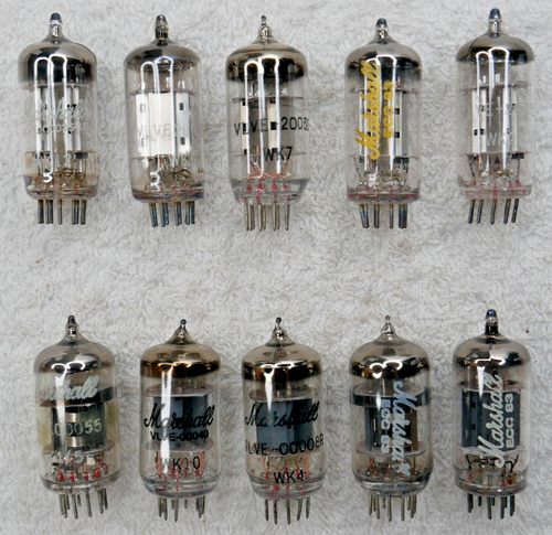 LOT OF TEN (10) MARSHALL ECC83 / 12AX7 ETC LP INCL. PREAMP TUBES ...