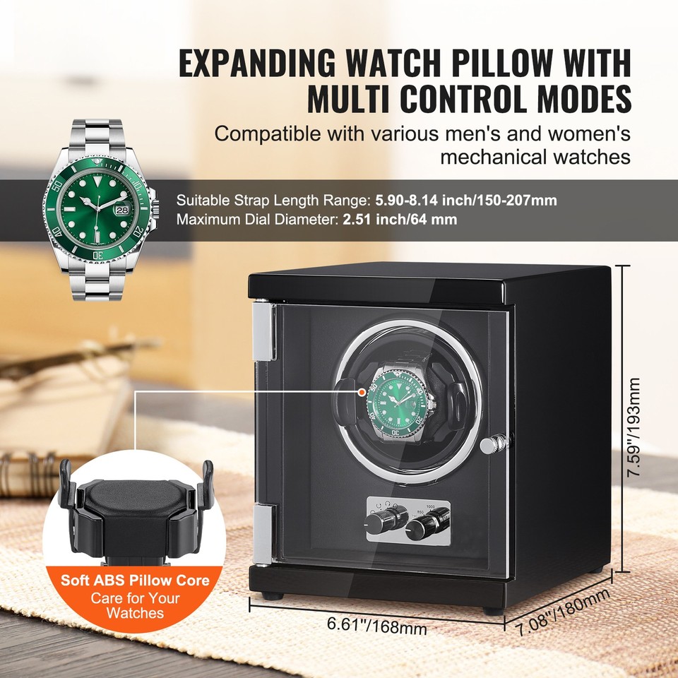 Uimoso Watch Winder Single Watch Winder for Automatic Watch with ...