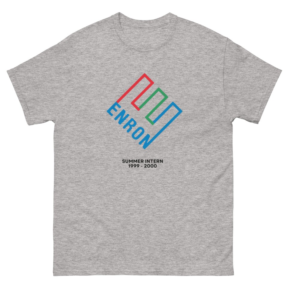 Throwback Style with an Edge: The Enron T-Shirt! Summer Intern | eBay