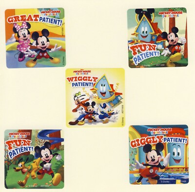 15 Mickey Mouse Funhouse Patient Large Stickers - Minnie, Pluto Goofy ...