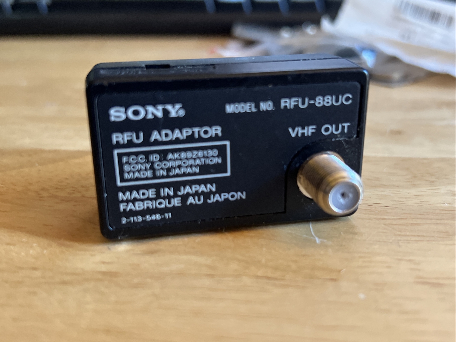 Sony Rfu-88uc Audio Video RFU Adapter for sale online | eBay
