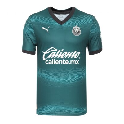 JERSEY CHIVAS DEL GUADALAJARA PUMA GREEN SOCCER MENS ALTERNATIVE PLAYER ...