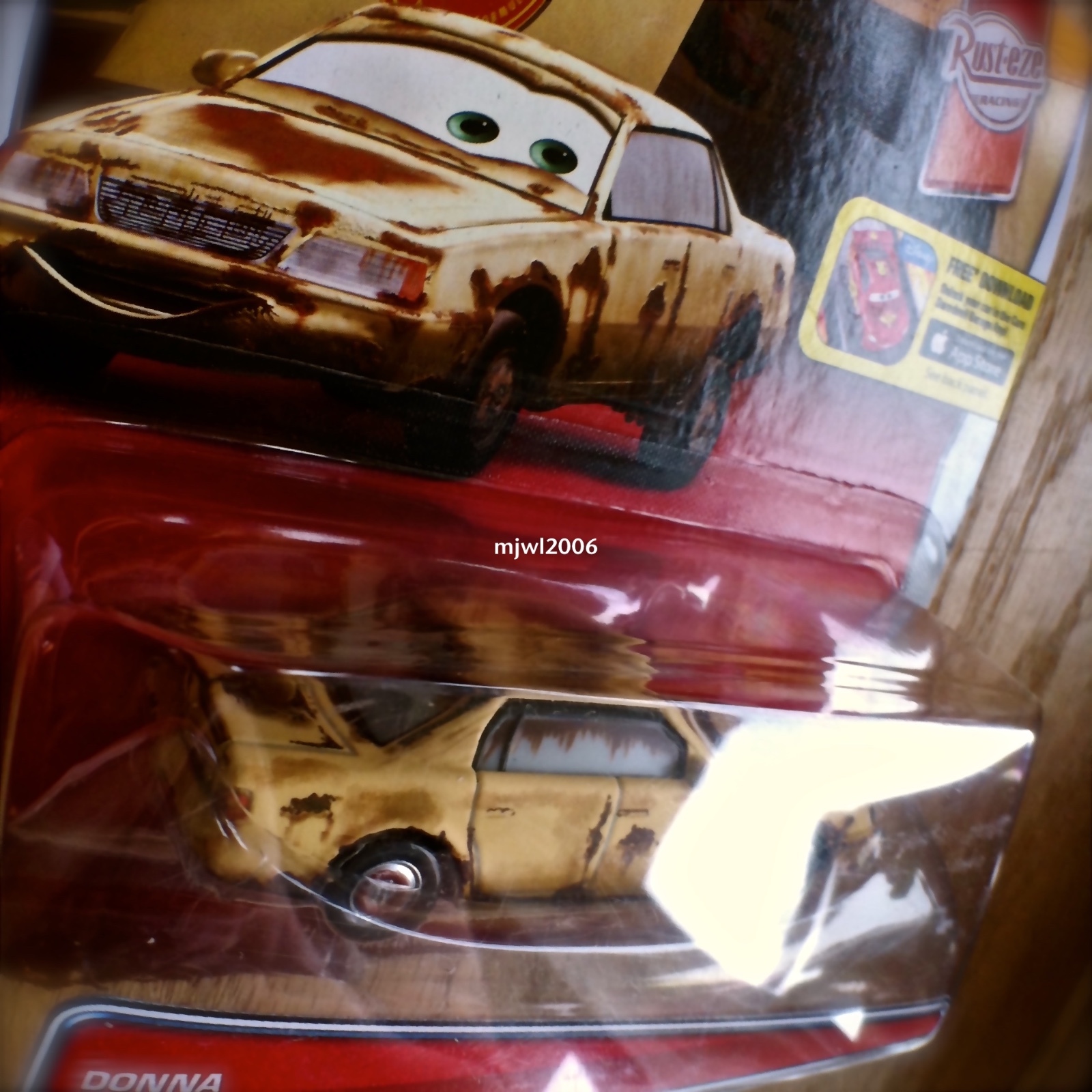 Disney PIXAR Cars DONNA PITS diecast RUST-EZE theme 2/12 rusty junker ...