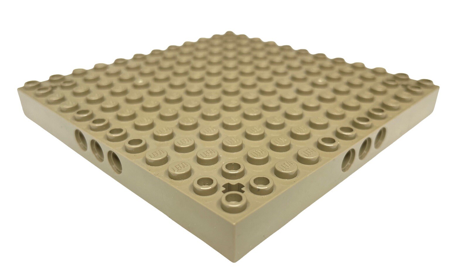 LEGO Tan Brick Plate 12x12 3 Hole per Side Corner Axle Holes 52040 for ...