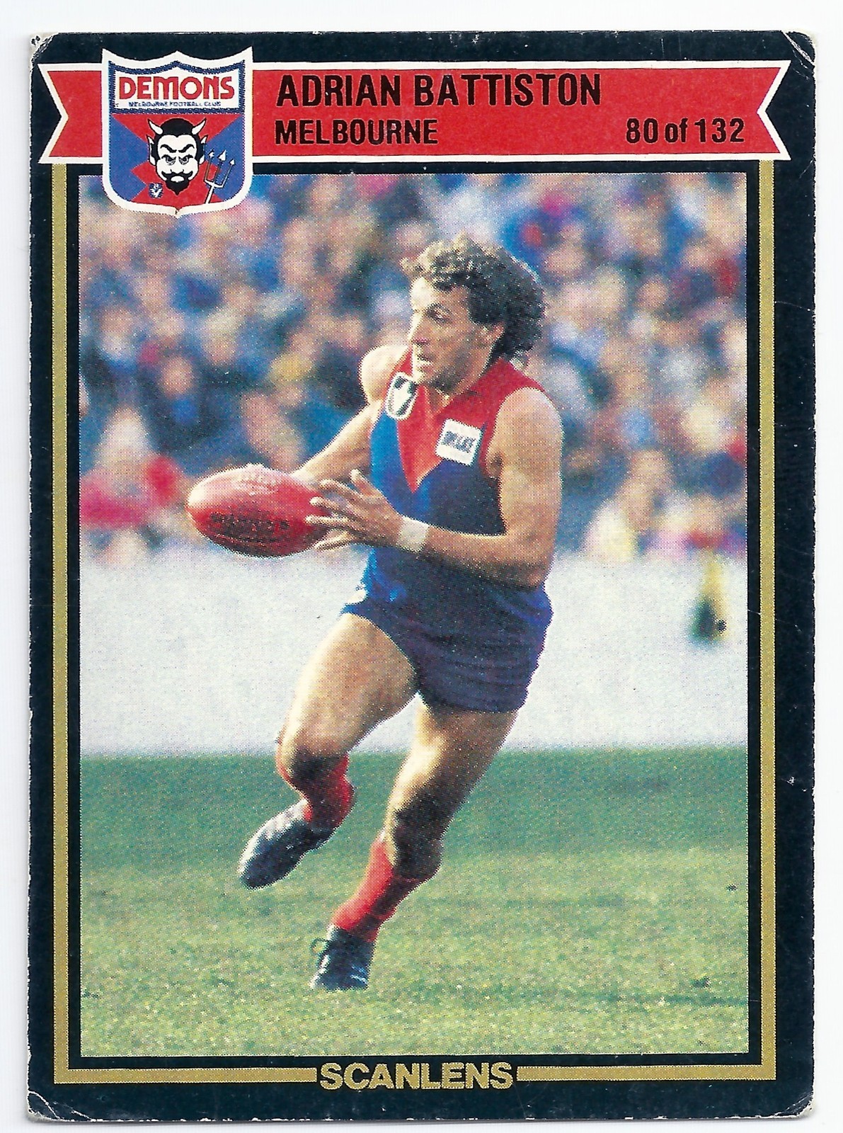 1987 Scanlens (80) Adrian BATTISTON Melbourne "" | eBay